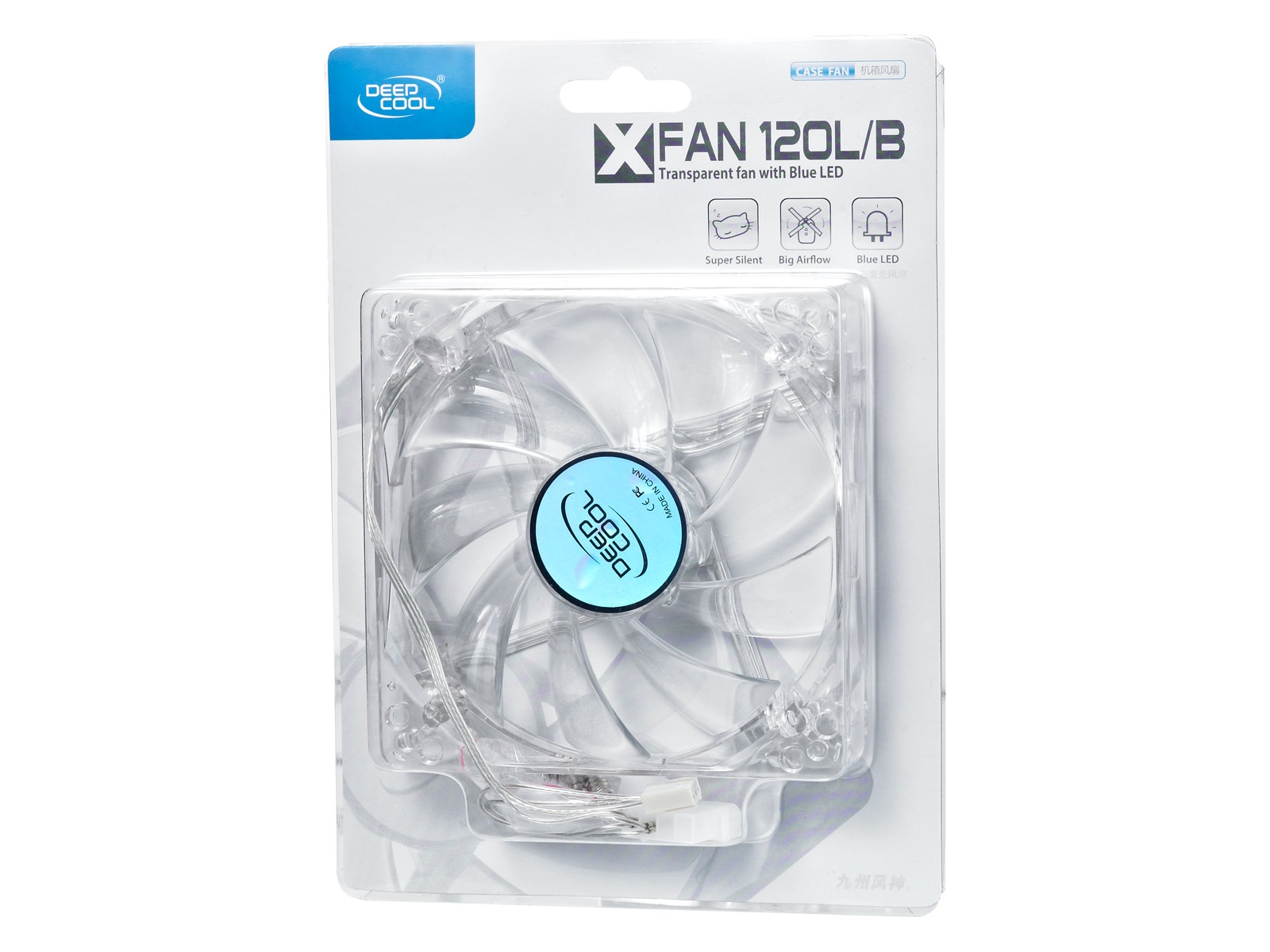 Specificaties van DeepCool XFAN Blue, 120mm - Tweakers