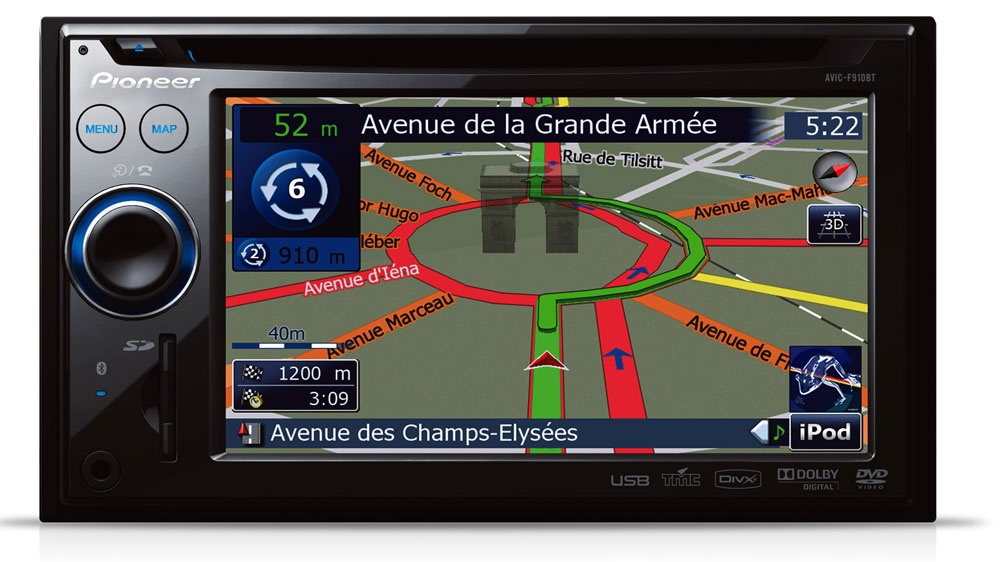 Pioneer toont twee nieuwe inbouwnavigatiesystemen - Tweakers
