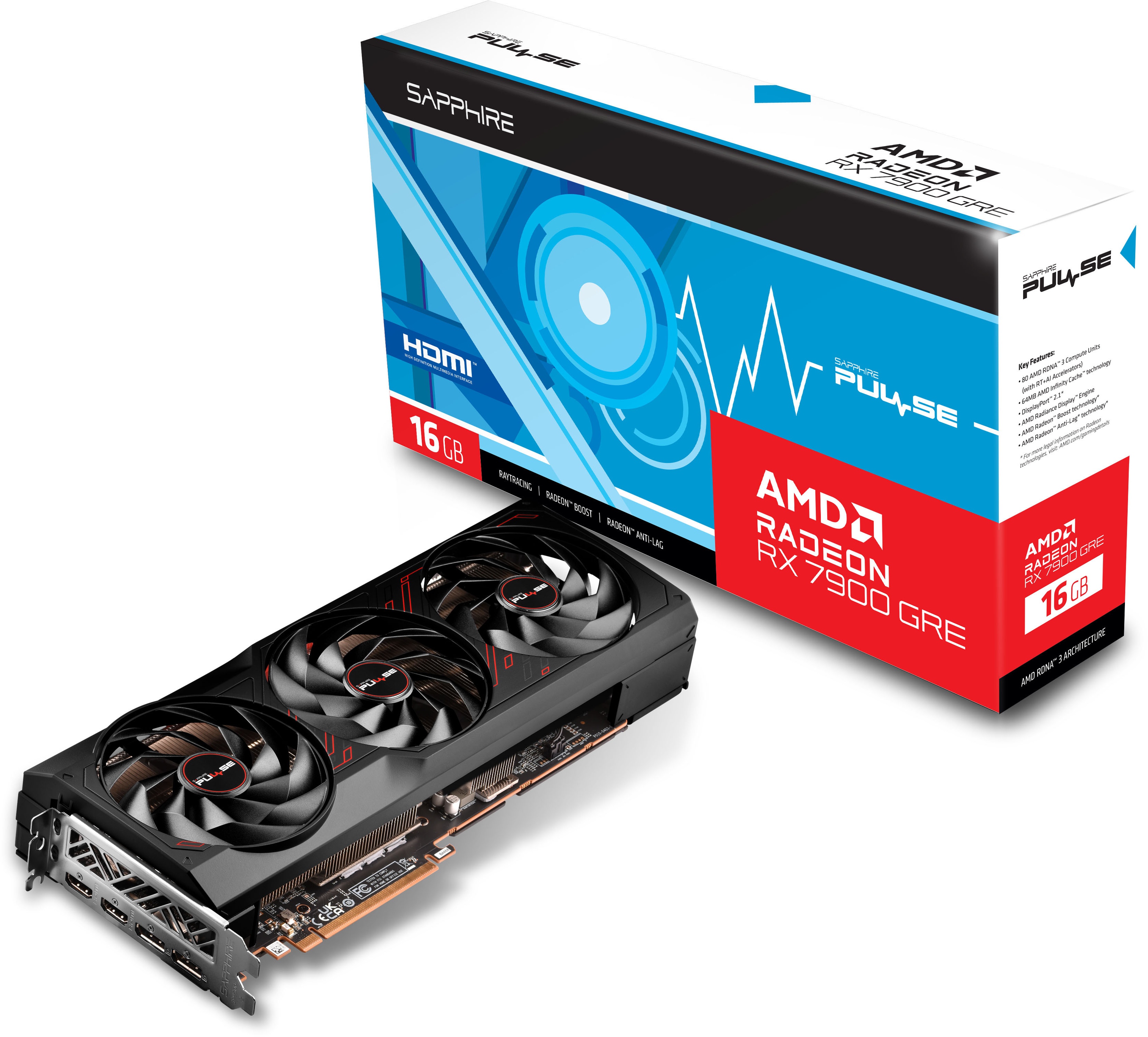 Sapphire Pulse AMD Radeon RX 7900 GRE 16GB: beste prijs - Tweakers
