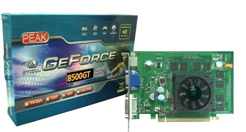Peak GeForce 8500 GT - Kenmerken - Tweakers