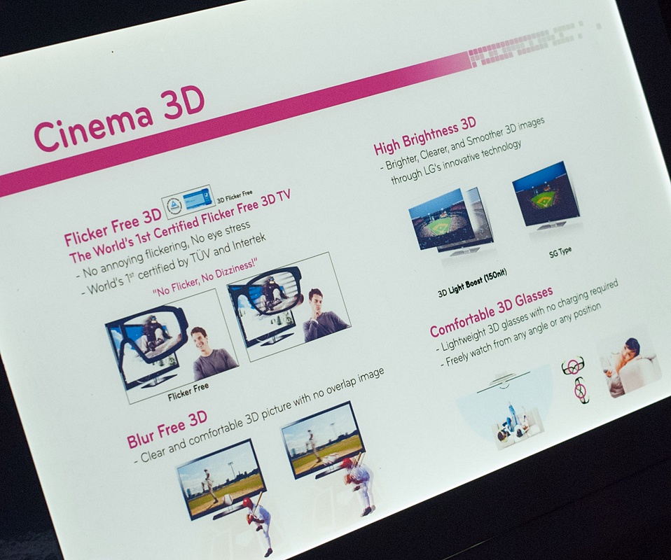CES: Hands-on met LG's passieve 3d-tv's - Tweakers