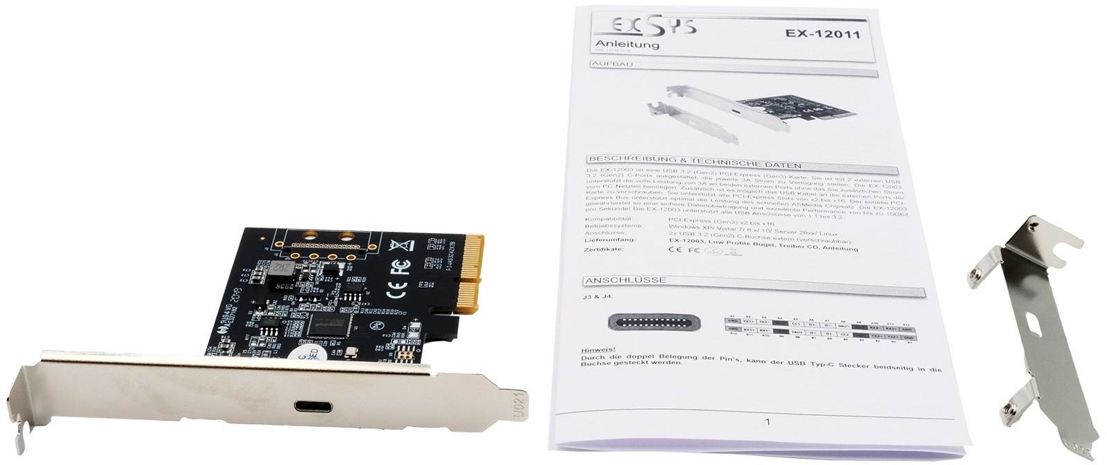 Specificaties van Exsys EX-12011 - Tweakers