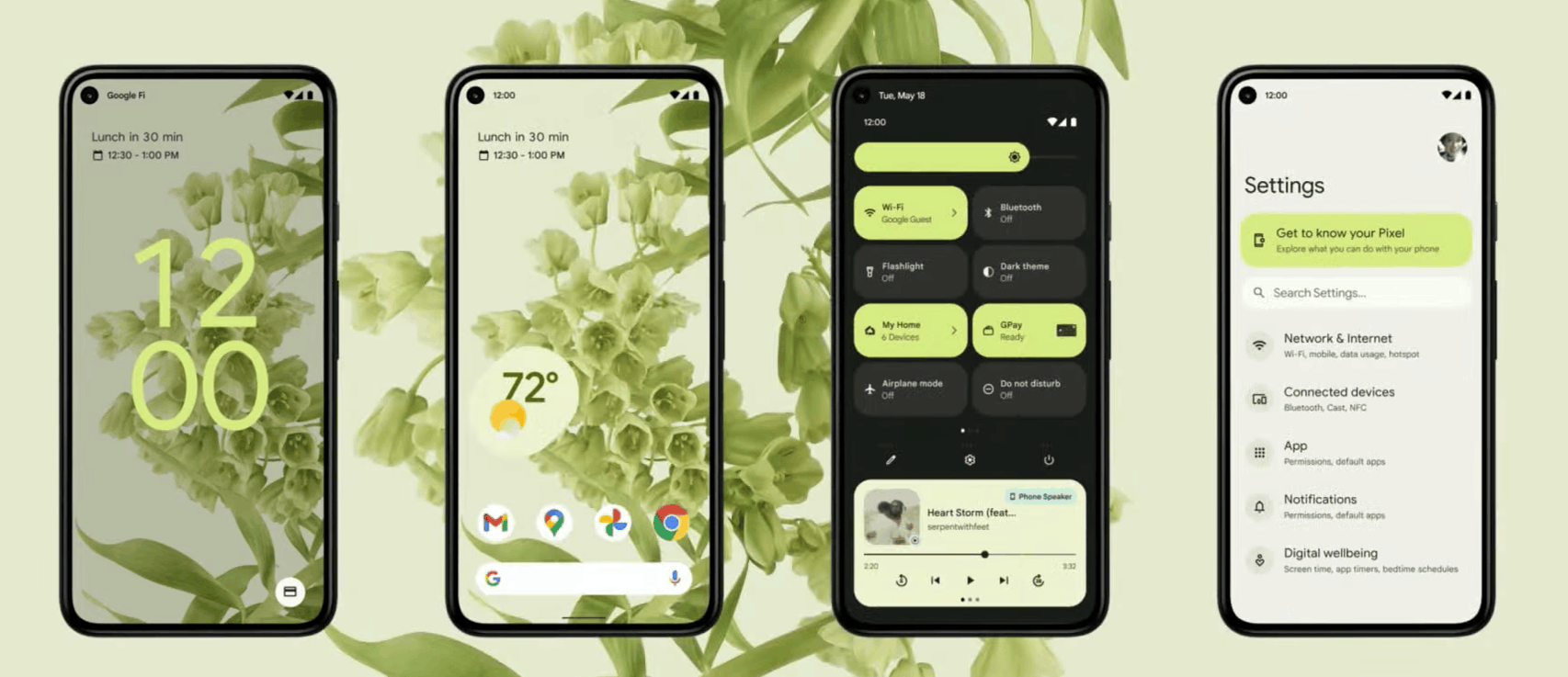 Android 12 krijgt nieuwe interface met thema's van wallpaper - Tweakers