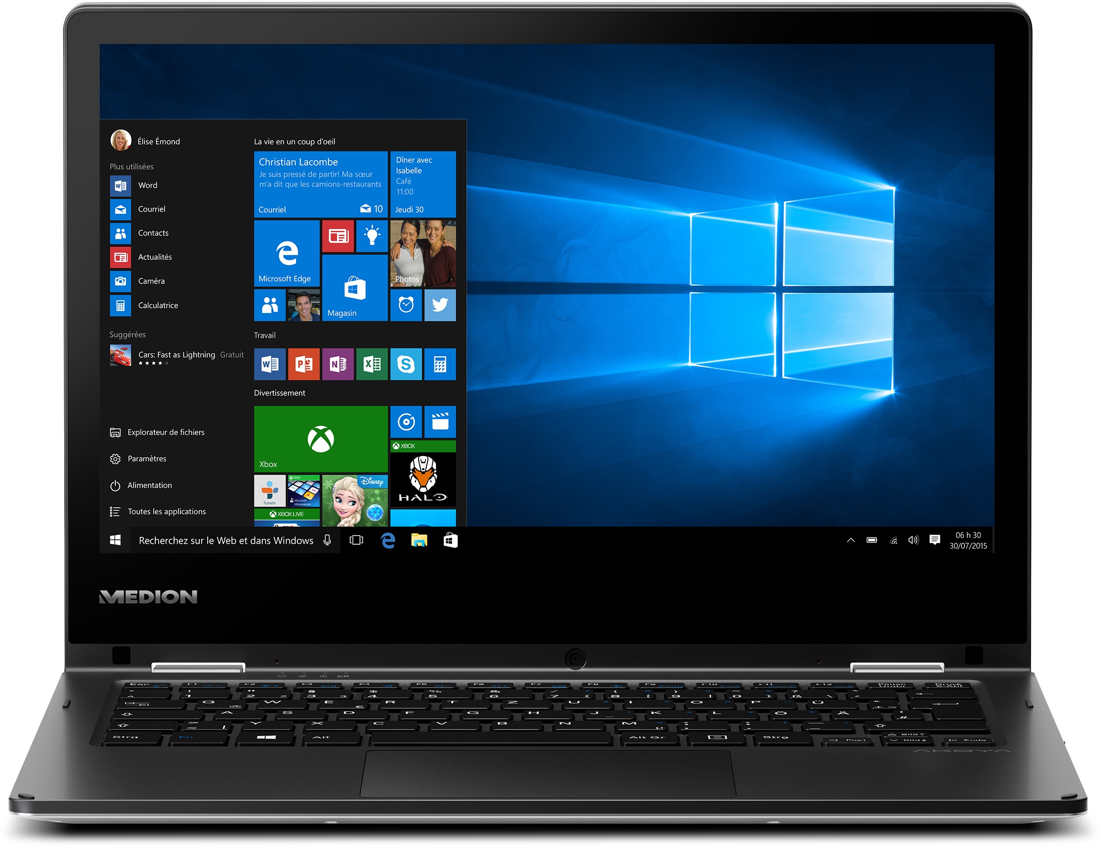 Specificaties van Medion Akoya E2215T convertible tablet laptop NL ...