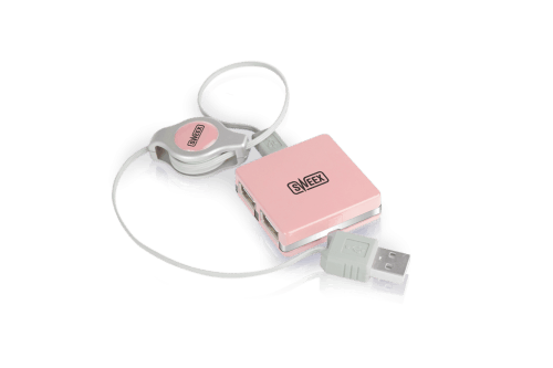 Sweex US156 4 Port USB Hub (Roze) - Kenmerken - Tweakers