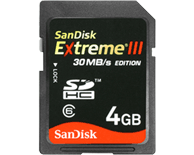 Sandisk Extreme III SDHC 4GB Class 6 - Pjerry - Product reviews - Tweakers