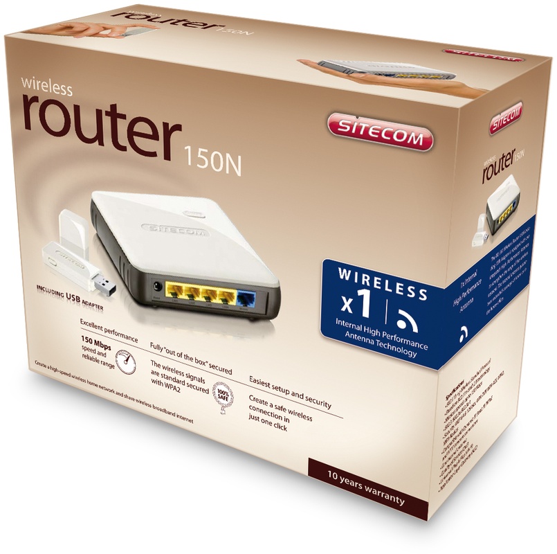Specificaties van Sitecom Wireless Router 150N X1 WL-581 - Tweakers