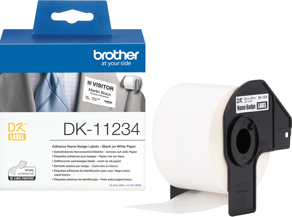 Brother DK-11234 zelfklevende naambadge op labelrol: beste prijs - Tweakers