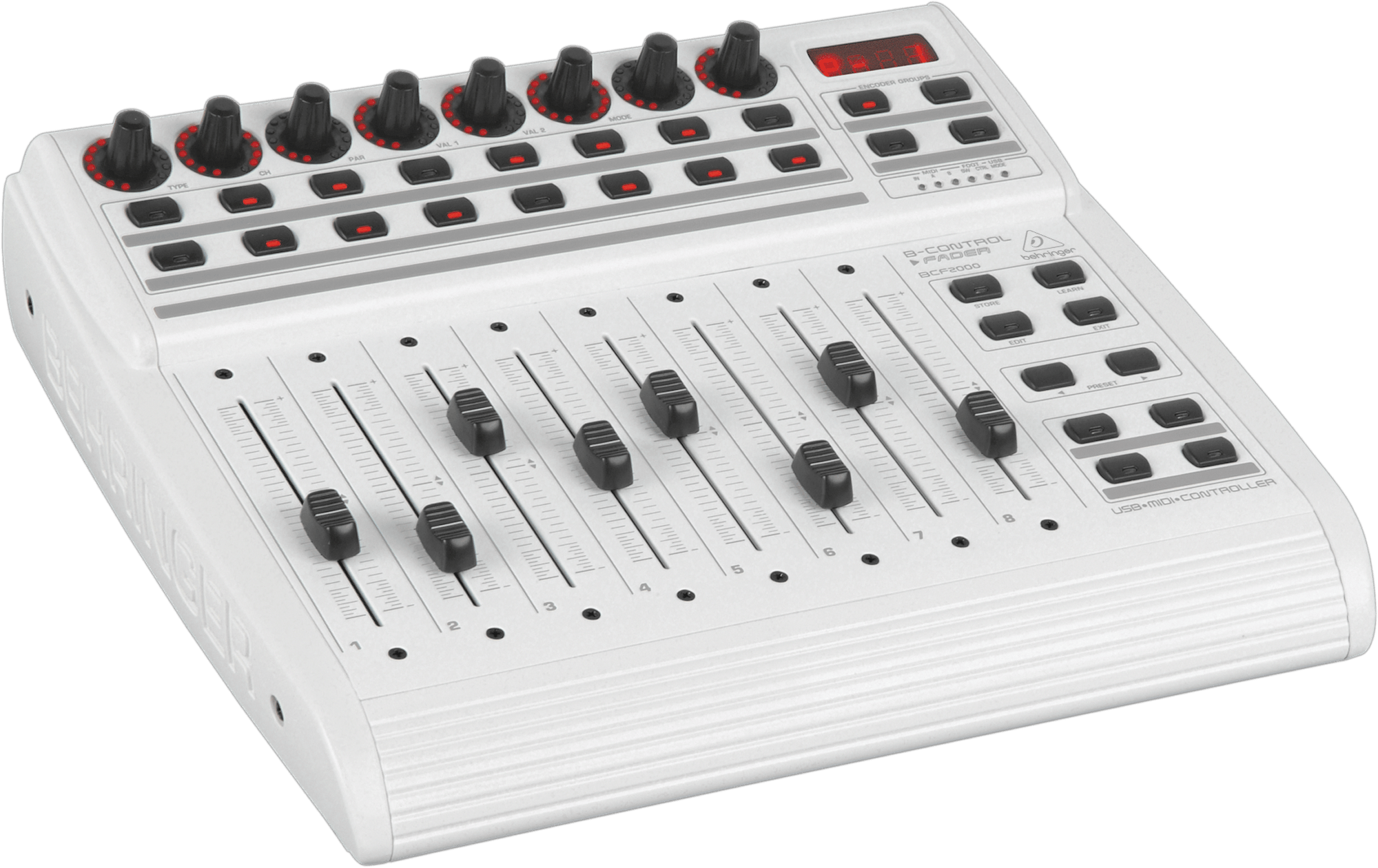 Behringer B-Control Fader BCF2000-WH - Kenmerken - Tweakers