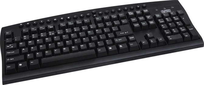 Sweex KB040US Multimedia Keyboard PS/2 Black - Wiethoofd - Product ...