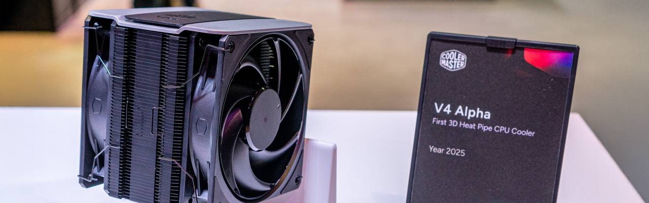 Cooler Master toont V4-koelers met 3d-heatpipes - Tweakers