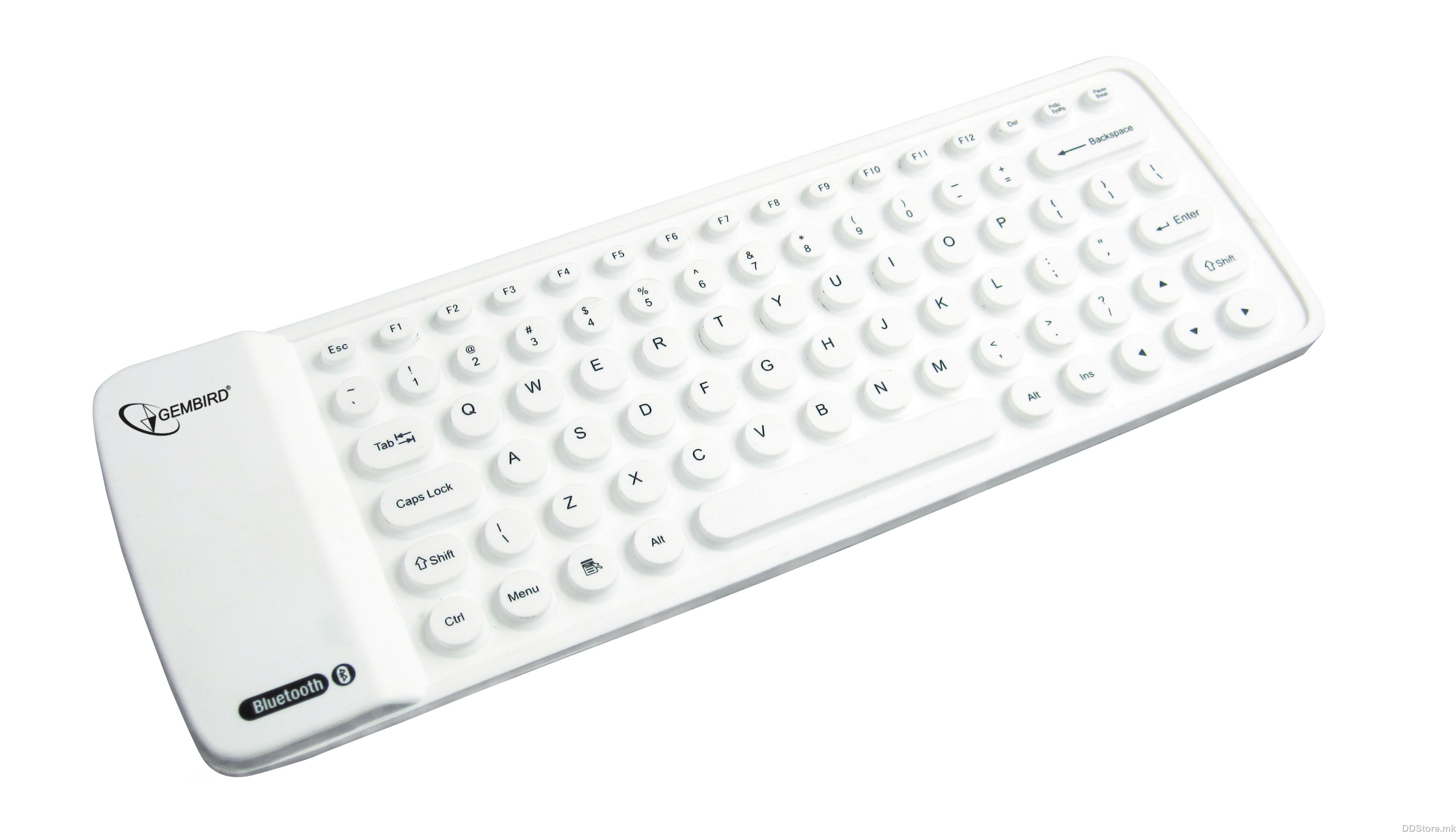 Gembird Bluetooth Roll-up Keyboard (White): beste prijs - Tweakers