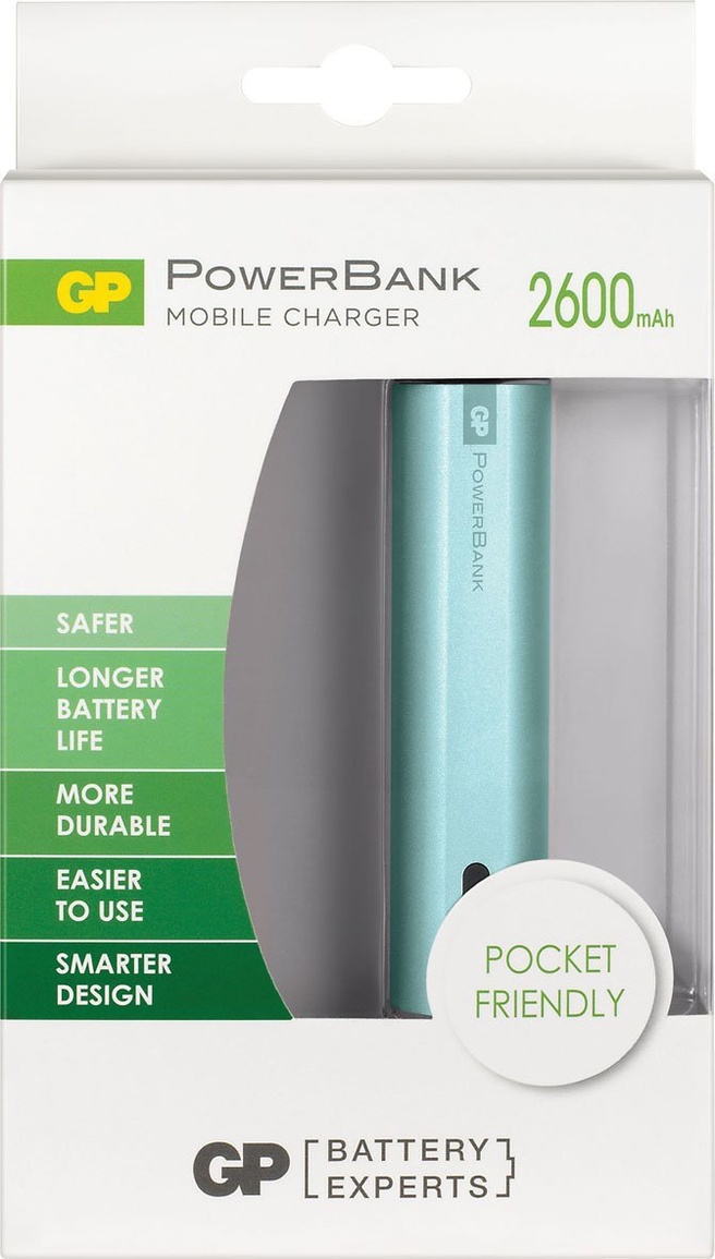 Specificaties van GP Powerbank FN02M Blauw - Tweakers