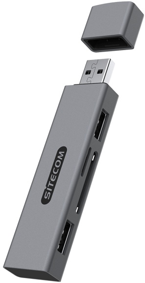 Specificaties van Sitecom USB Stick Card Reader with 2 USB Ports - Tweakers
