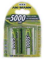 Ansmann Akku NiMH Mono/D 5000 mAh: beste prijs - Tweakers