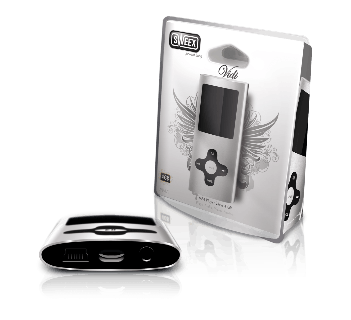 Specificaties van Sweex Vidi 4GB Zilver - Tweakers