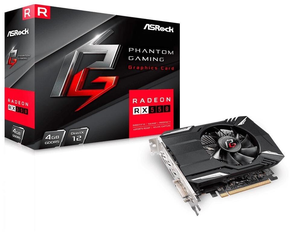 ASRock Phantom Gaming Radeon RX550 4GB: beste prijs - Tweakers