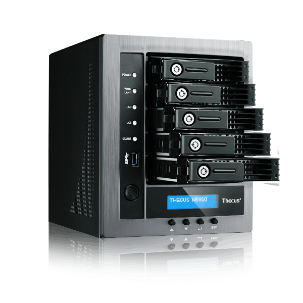 Thecus brengt nieuwe vijf-bay-nas uit - Tweakers