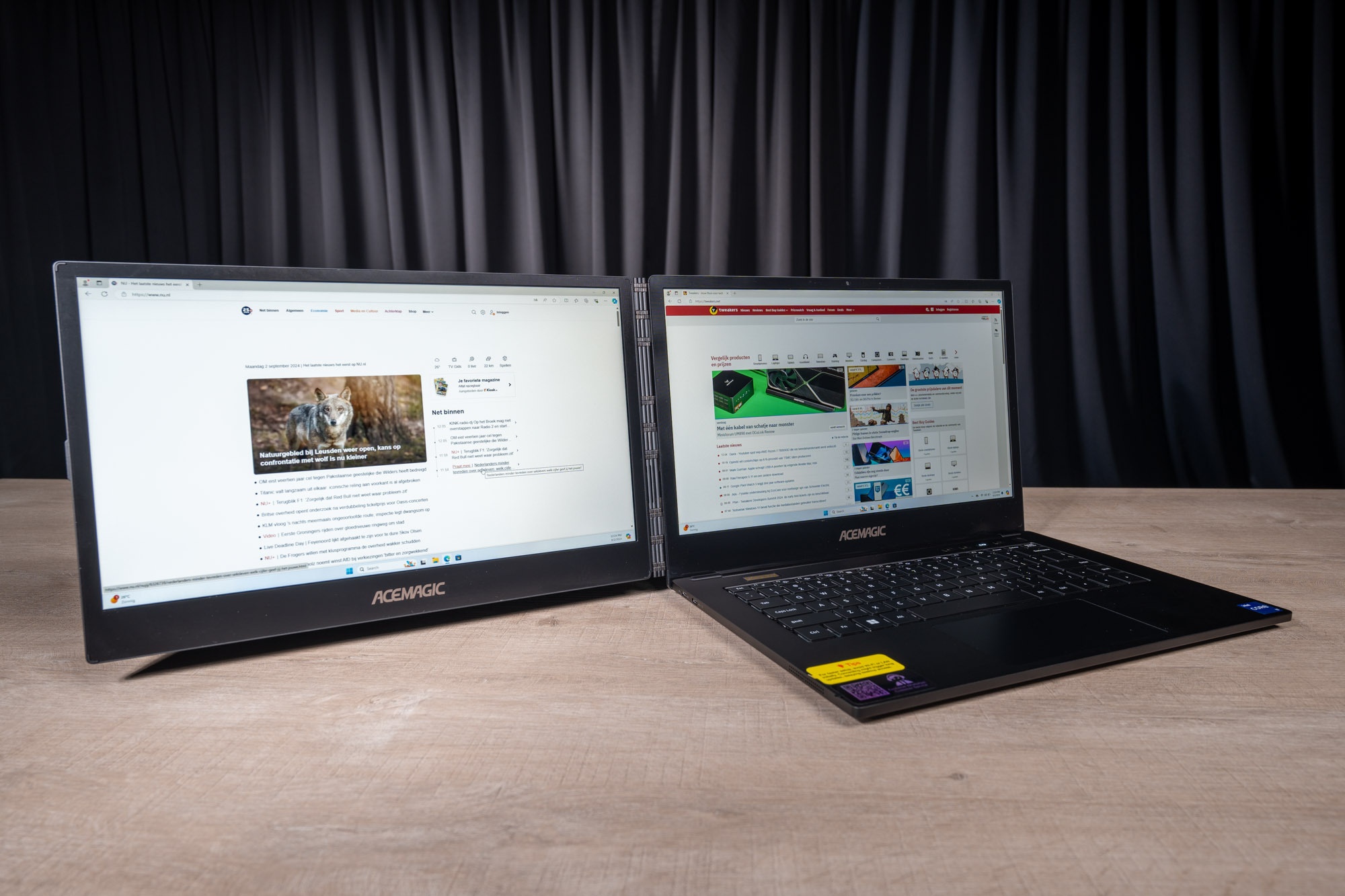 Acemagic X1 Dual-Screen Review - Tweakers