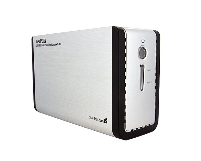 Startech.com 3.5" Silver eSATA USB Dual SATA External RAID Hard Drive ...
