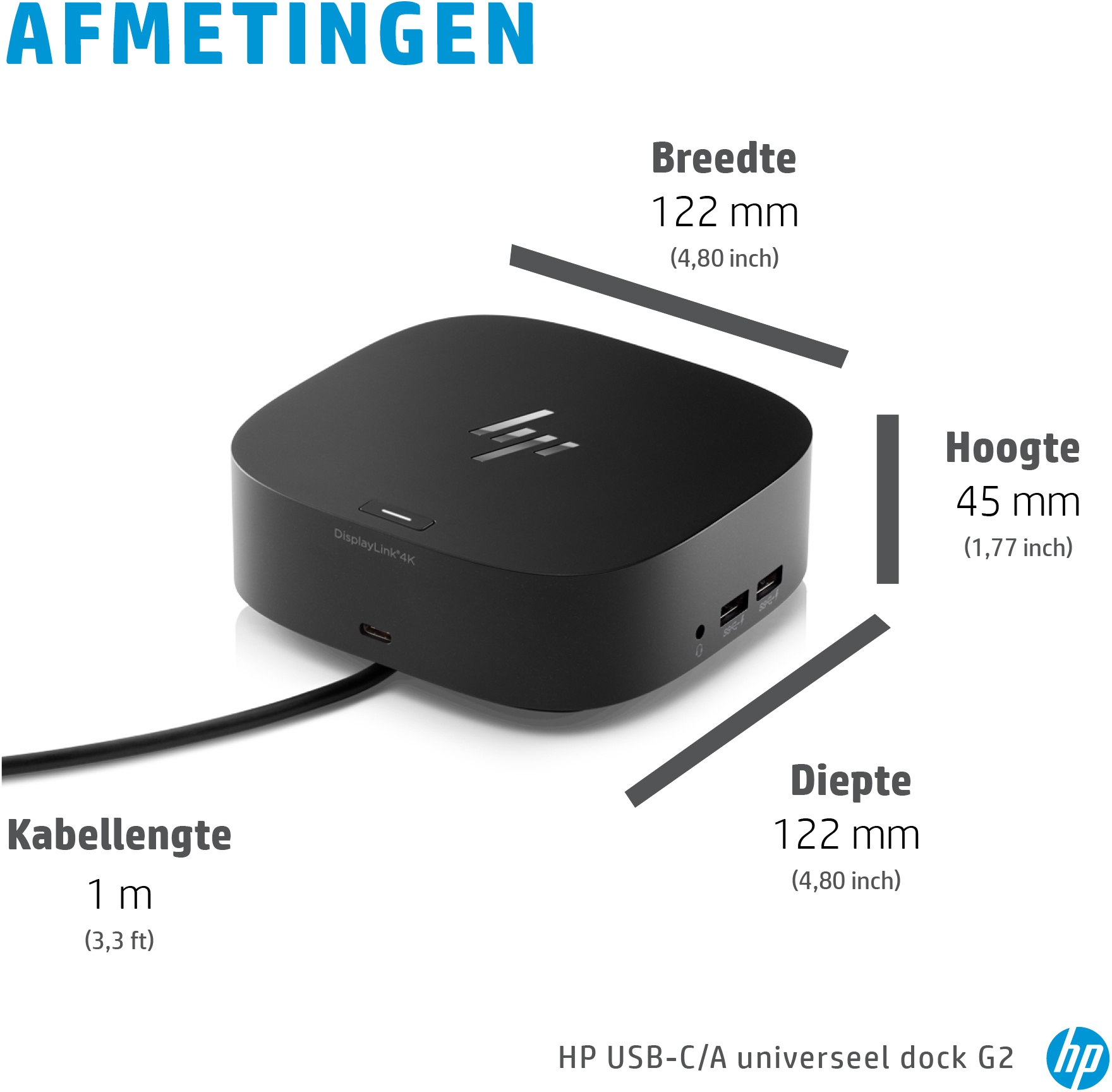 HP USB-C dock G5 (5TW10AA) - Kenmerken - Tweakers