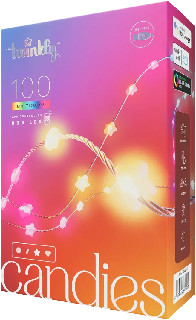 Specificaties van Twinkly Candies Stars 100 Leds - Tweakers