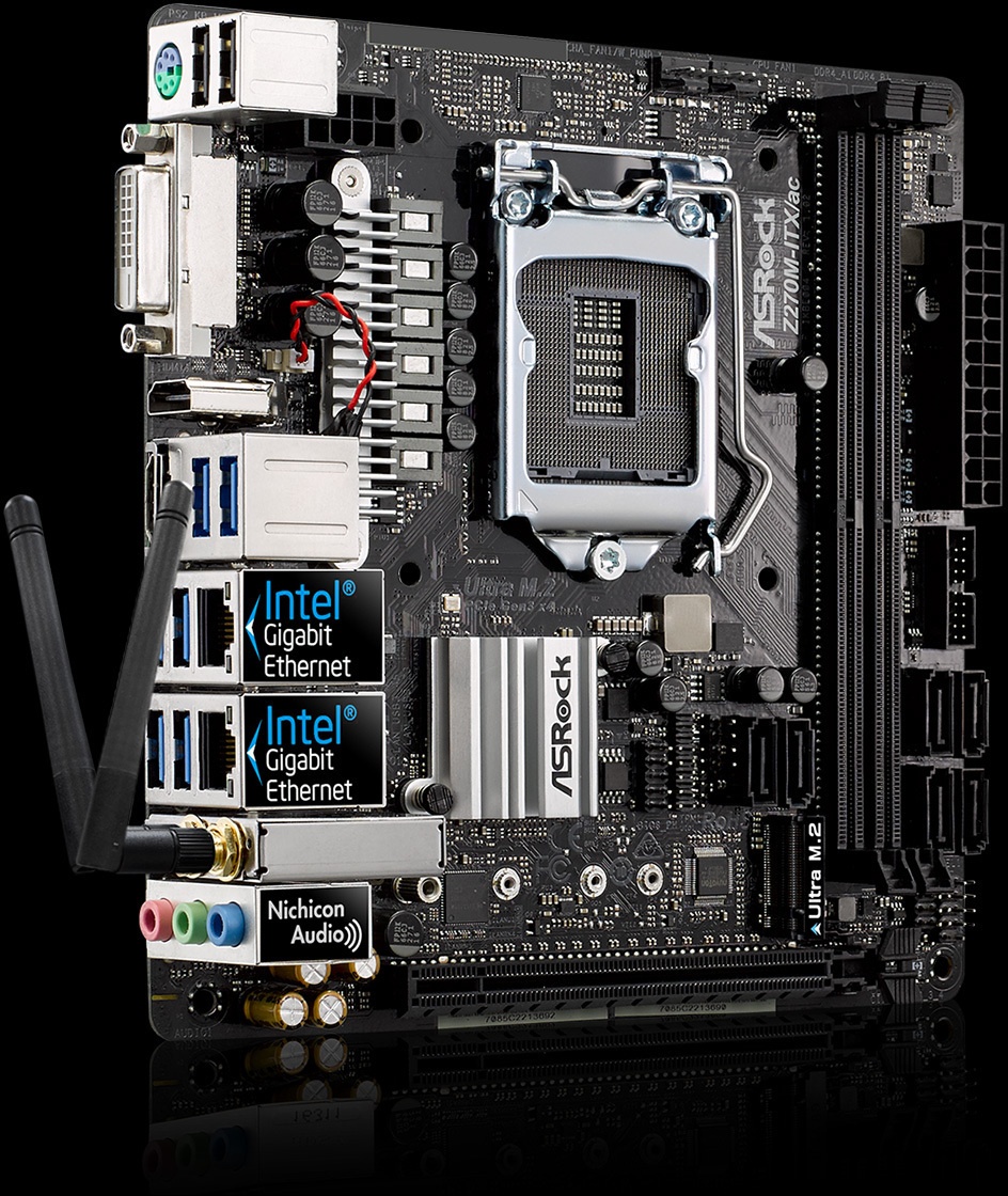 ASRock brengt drie mitx-moederborden voor Kaby Lake-cpu's uit - Tweakers