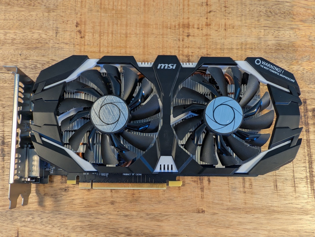 MSI GeForce GTX 1060 TI 6GB GDDR5 OC Versie videokaart aangeboden ...