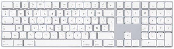 Specificaties van Apple Magic Keyboard met numeriek toetsenblok - Turks ...