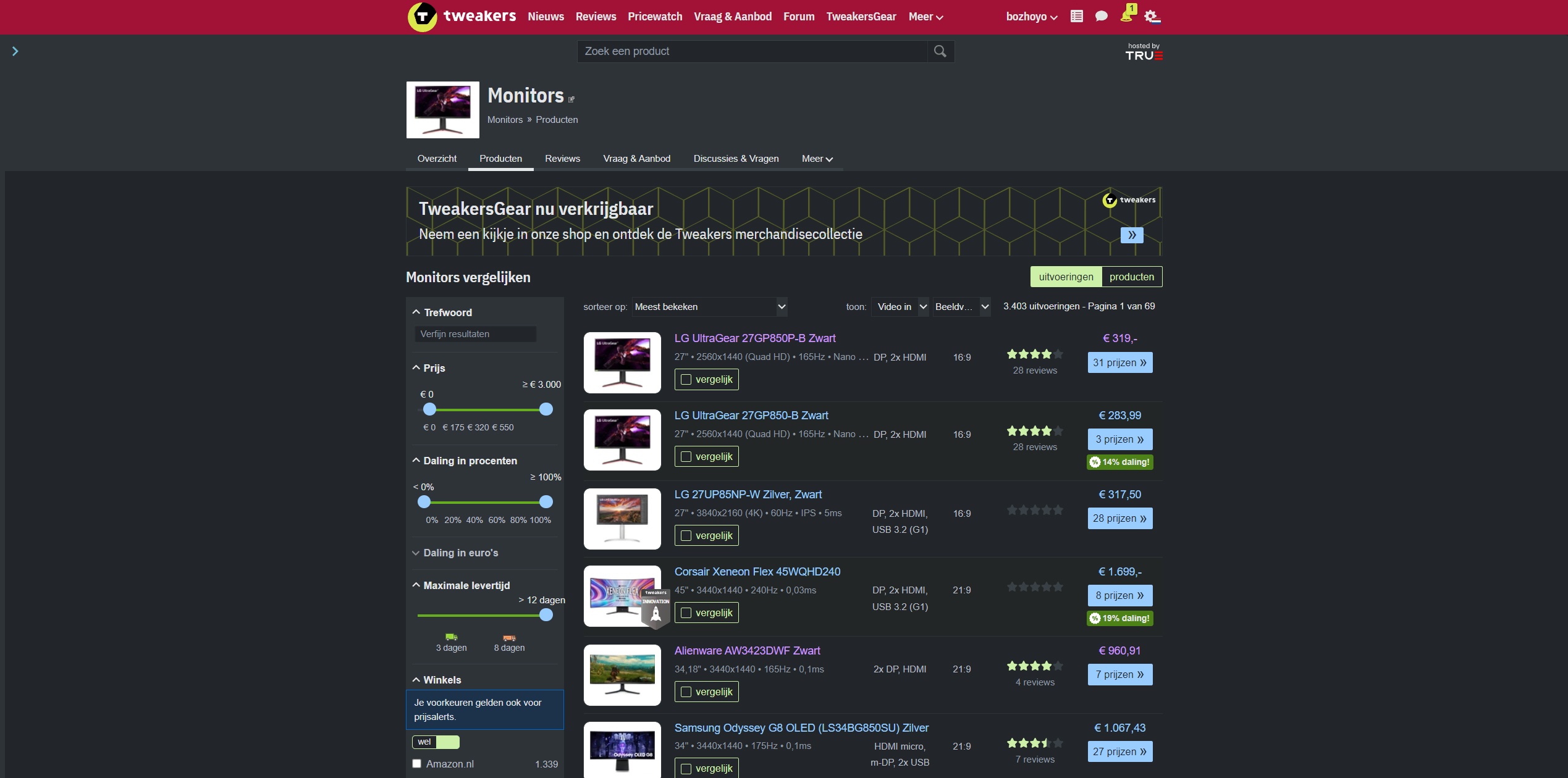 Join the dark site - Native dark mode voor Tweakers - IT Pro - .Plans - Tweakers