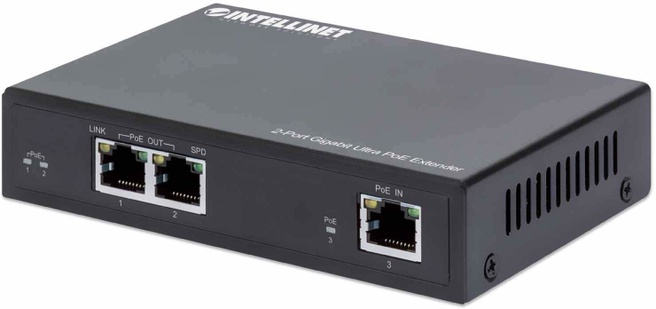 Specificaties van Intellinet 2-Port Gigabit Ultra PoE Extender - Tweakers
