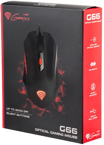 Natec Genesis PC Gaming Mouse G66 - Kenmerken - Tweakers