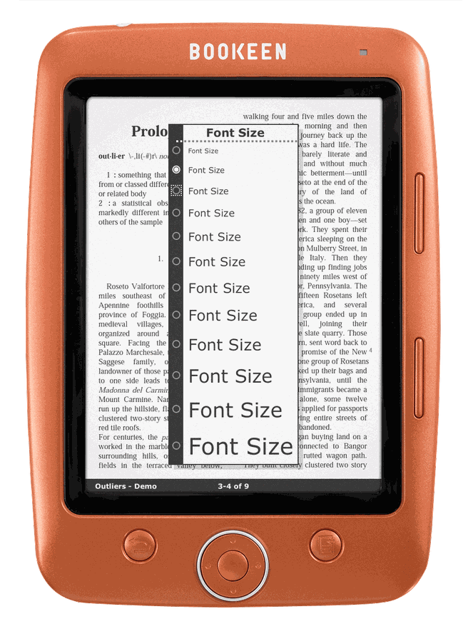 Bookeen Cybook Opus Oranje - Kenmerken - Tweakers