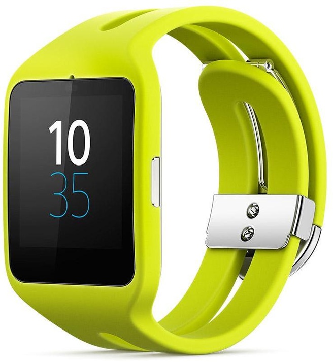 Sony SmartWatch 3 (rubberen band) Geel (Geel) - Kenmerken - Tweakers