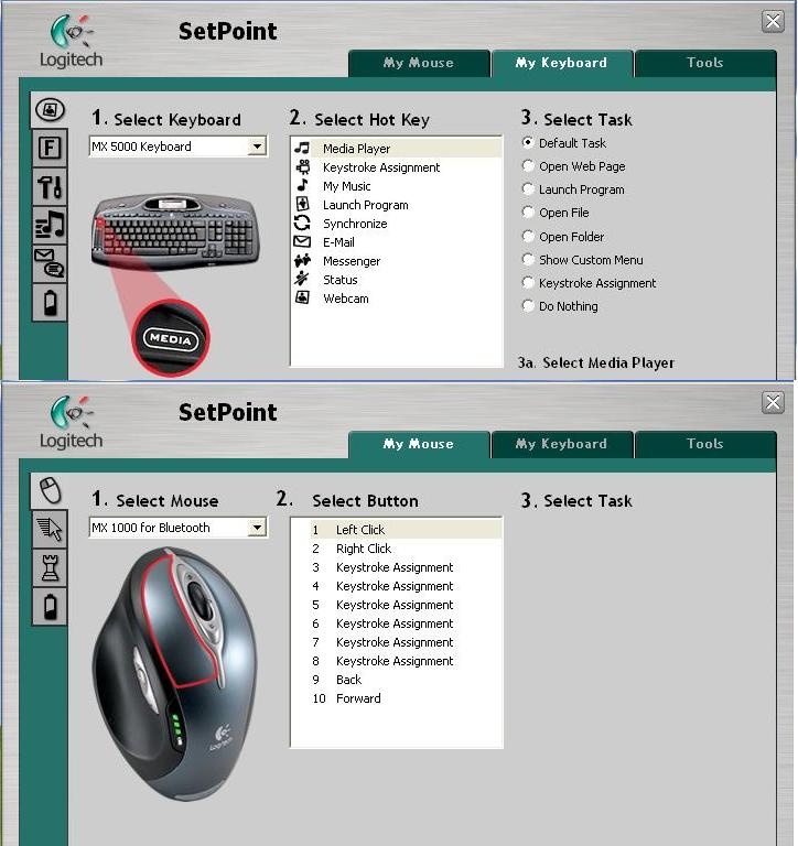 Logitech Cordless Desktop MX5000 Laser - F4RR3L - Product reviews ...