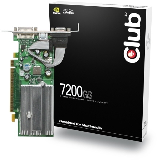 Specificaties van Club 3D GeForce 7200 GS - Tweakers