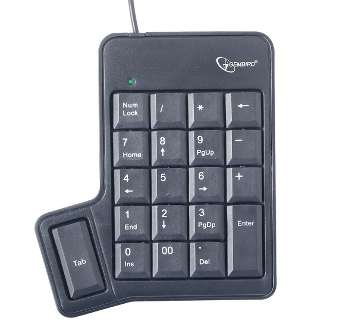 Specificaties van Gembird USB numpad met tab-toets - Tweakers