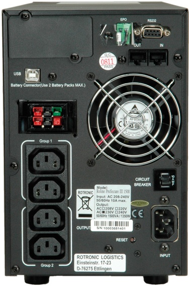 Specificaties van Roline ProSecure III 1000 - Tweakers