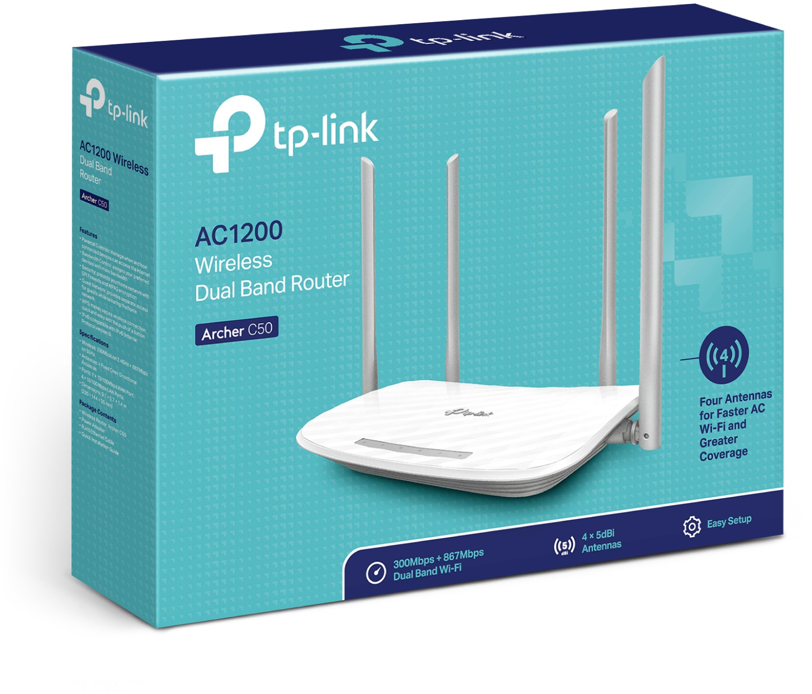 Specificaties van TP-Link Archer C50 V6 - Tweakers