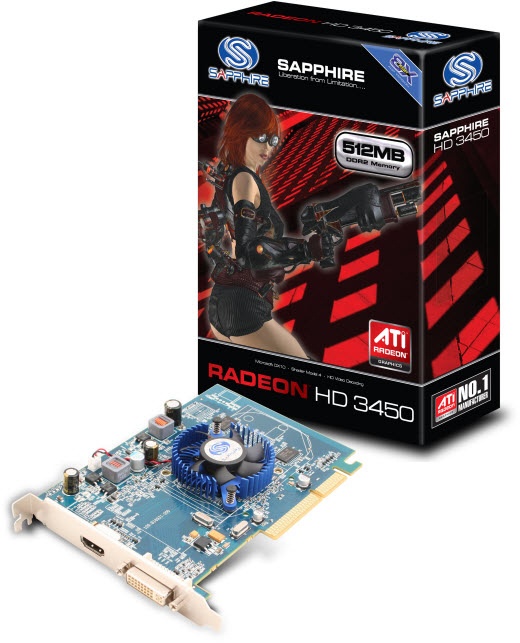 Sapphire HD3450 512MB DDR2 AGP - Kenmerken - Tweakers