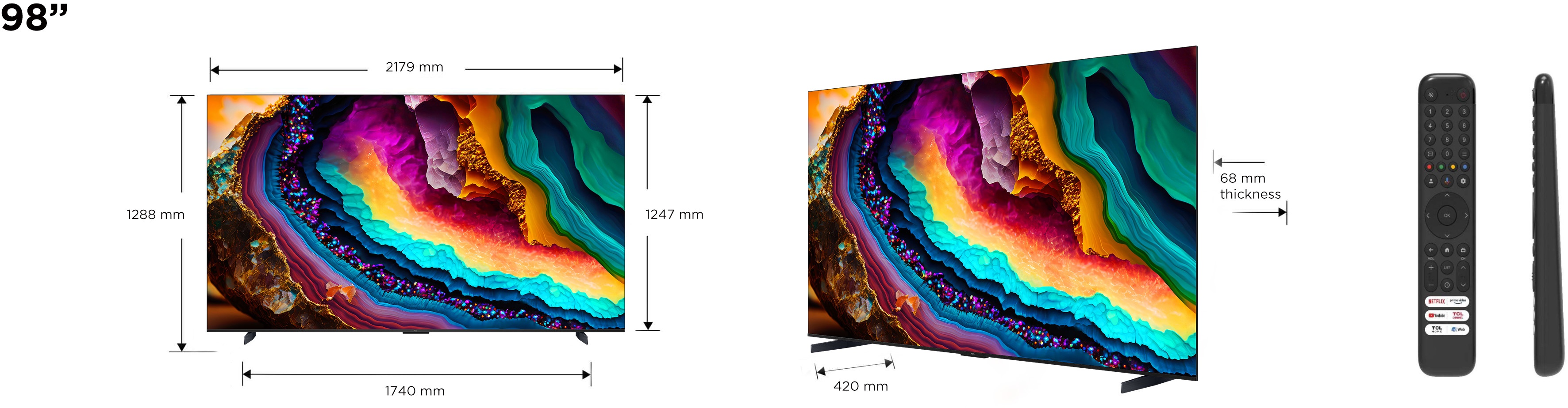Specificaties van TCL 98P749 Zwart - Tweakers