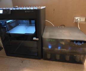 Bambu Lab P1S Combo + Sunlu AMS-Heater + Lamp upgrade aangeboden ...