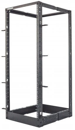 Intellinet 19" 4 Post Open Frame Rack, 48U, Flatpack, Black: beste ...