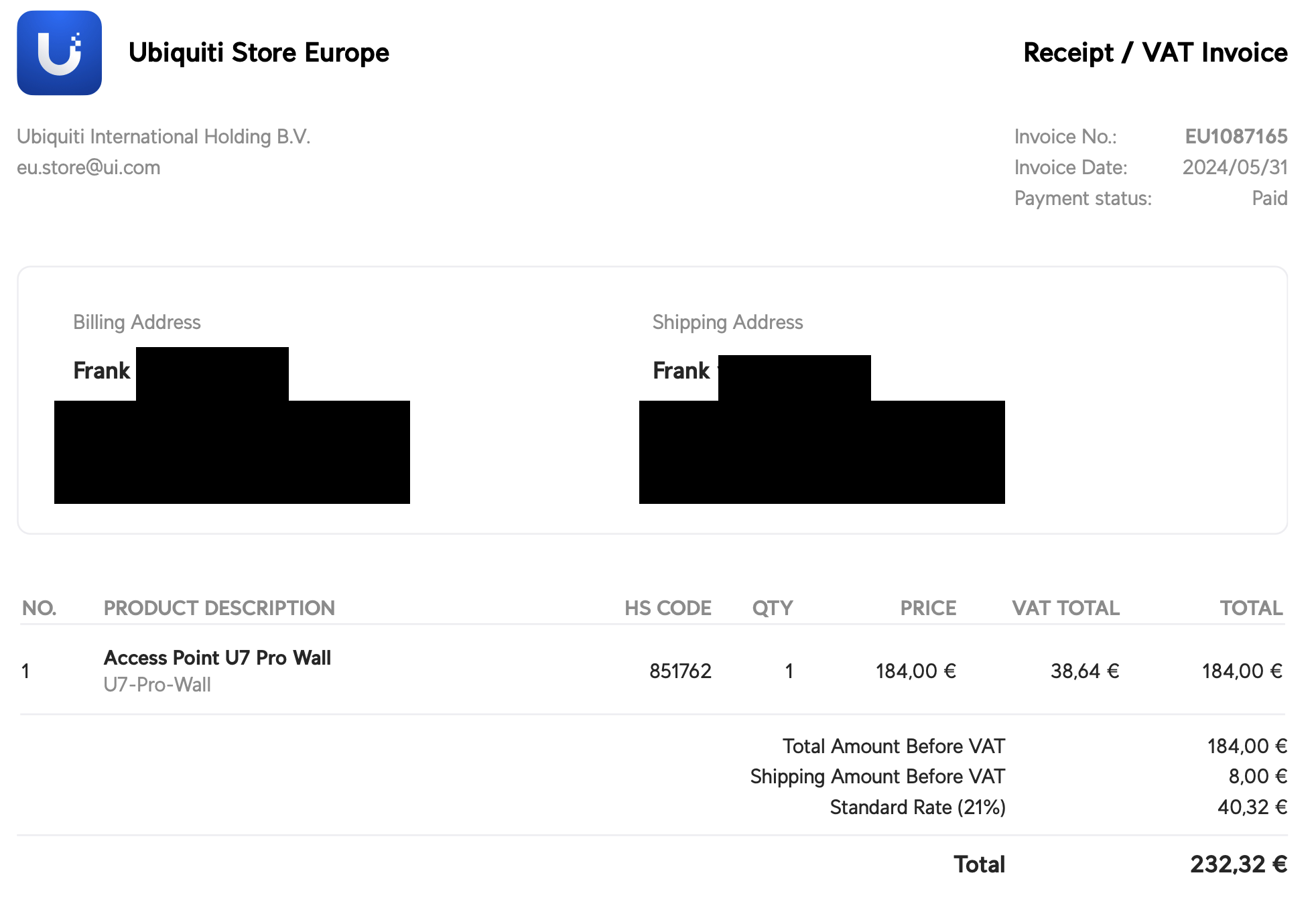 Ubiquiti UniFi U7 Pro Wall aangeboden - Vraag & Aanbod - Tweakers