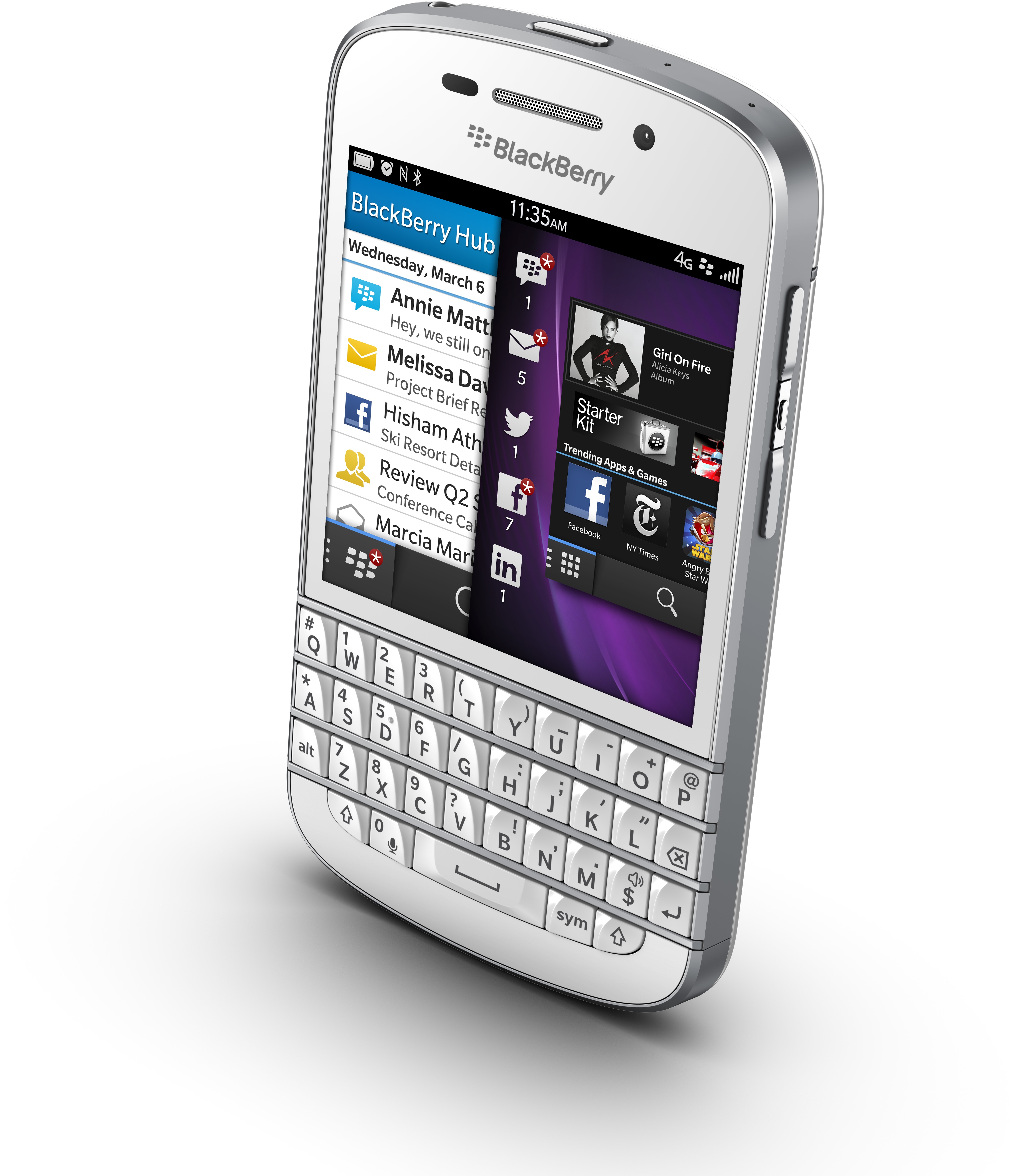 Specificaties van BlackBerry Q10 Wit - Tweakers