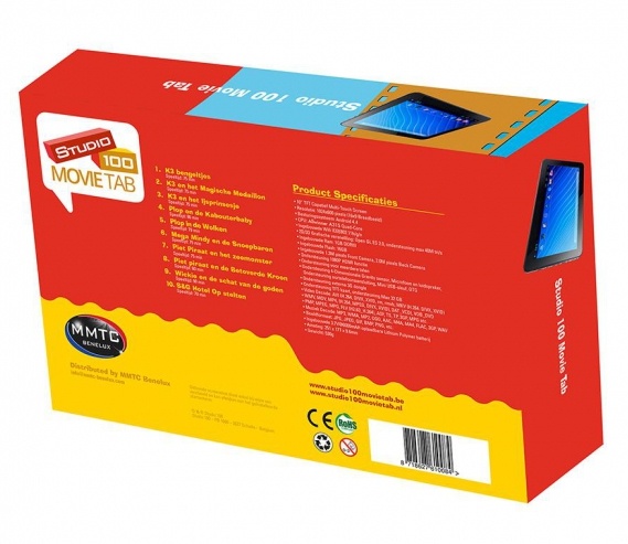 Specificaties van Studio 100 MovieTab 10.1 Zwart - Tweakers