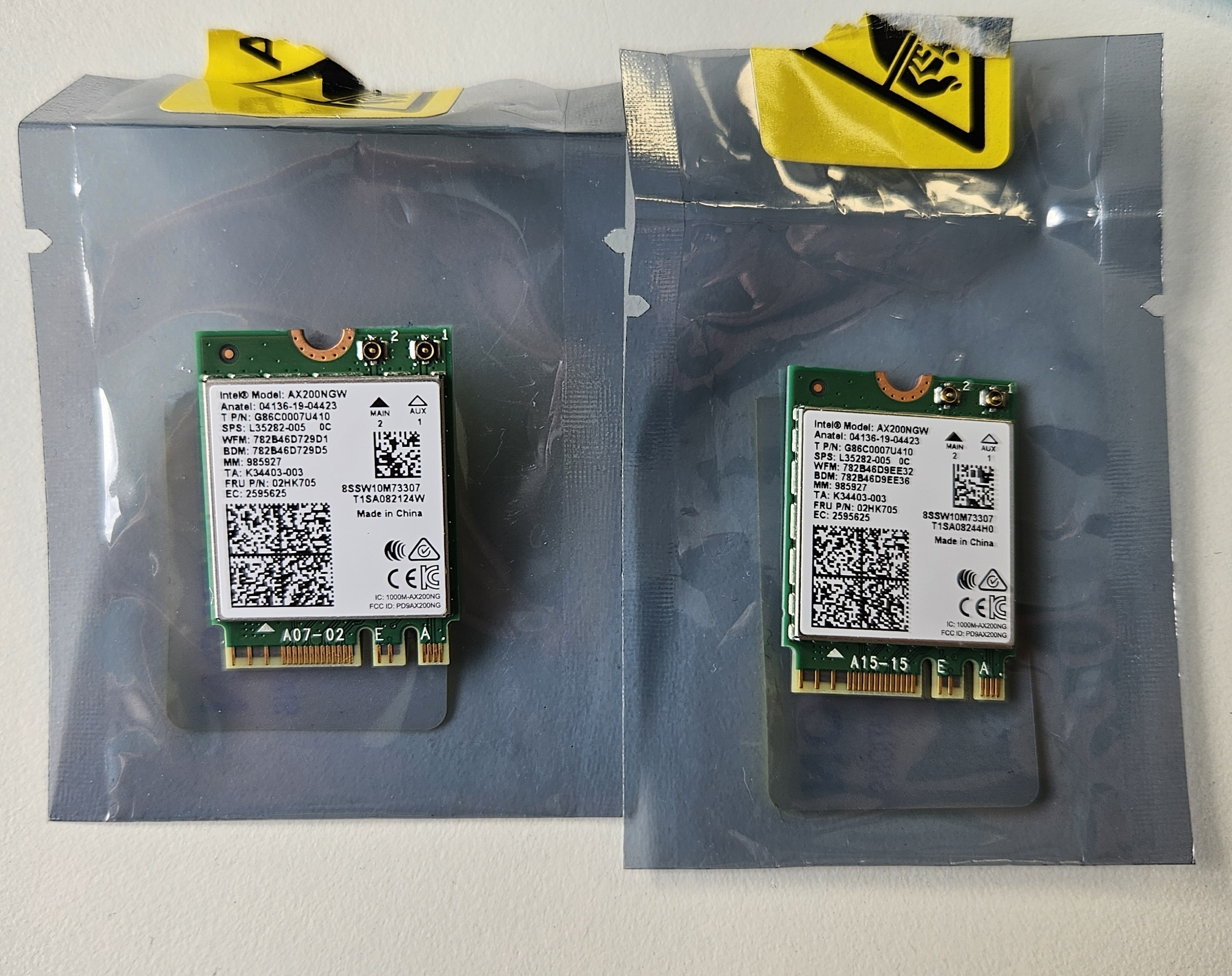 2x Intel Wi-Fi 6 AX200 (no vPro) aangeboden - Vraag & Aanbod - Tweakers