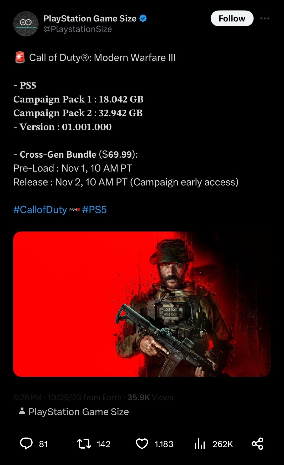 [Multi] Call of Duty: Modern Warfare III - Shooters - GoT