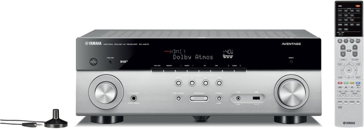 Specificaties van Yamaha RX-A670 Zilver - Tweakers