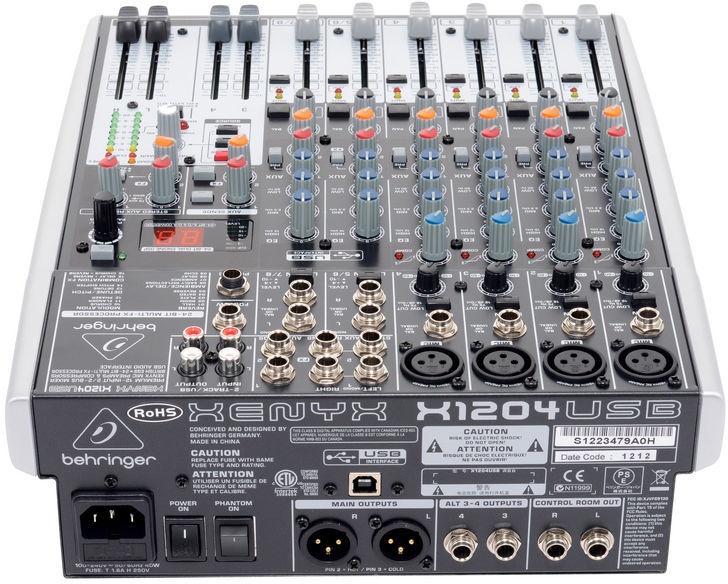 Specificaties van Behringer XENYX 1204USB PA - Tweakers